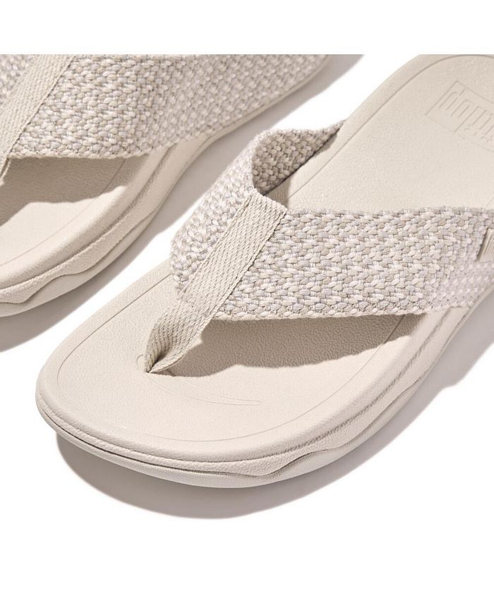 FitFlop Women's Surfa Multi-Tone Webbing Toe-Post Sandals - Macy's