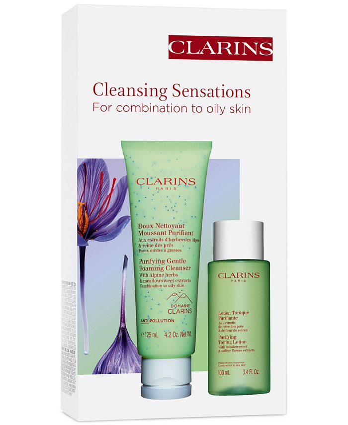 Clarins 2-Pc. Purifying Cleansing Skincare Set - Combination To Oily ...
