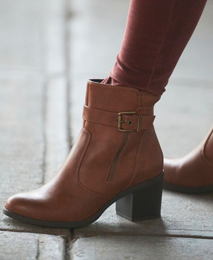 White Mountain Women's Dessert Zipper Booties - Macy's