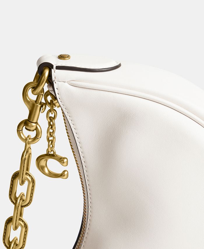 COACH Mira Glovetanned Leather Small Shoulder Bag with Chain - Macy's