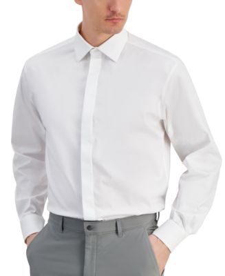 Alfani Men's Covered Placket Tuxedo Shirt, Regular & Slim Fit - Macy's