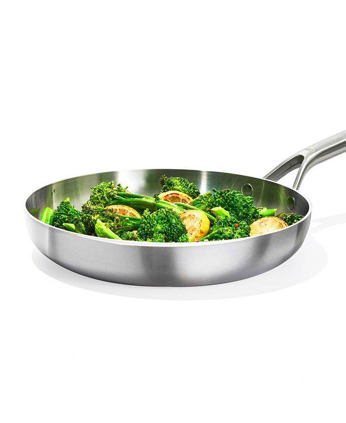 OXO Mira Tri-Ply Stainless Steel 10" Frying Pan - Macy's
