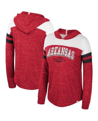 Women's Colosseum Cardinal Distressed Arkansas Razorbacks Speckled ...