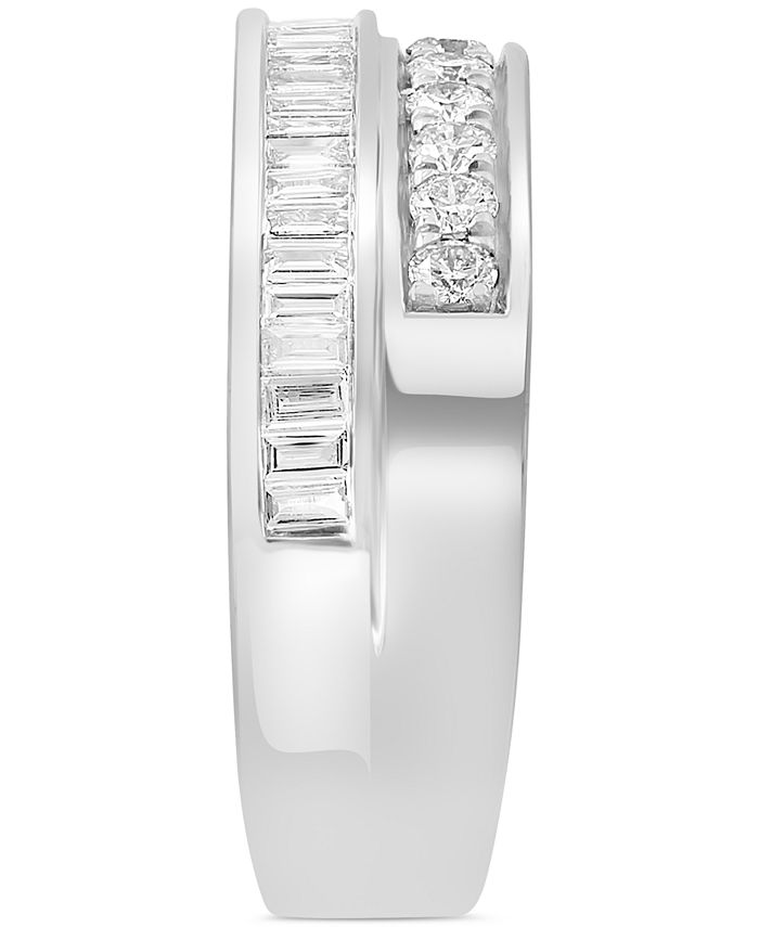 EFFY Collection EFFY® Diamond Baguette & Round Double Row Ring (1/2 ct ...