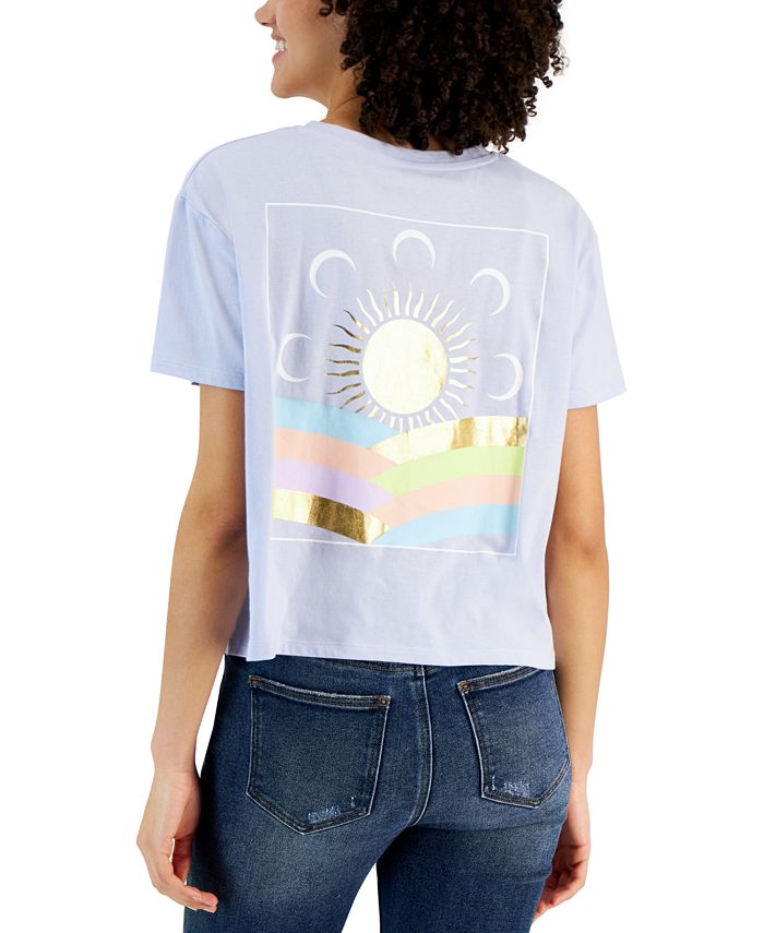 Grayson Threads, The Label Juniors' Crewneck Short-Sleeve Landscape Graphic T-Shirt - Macy's