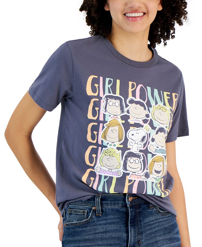 Grayson Threads, The Label Juniors' Peanuts Girl Power Graphic T-Shirt ...