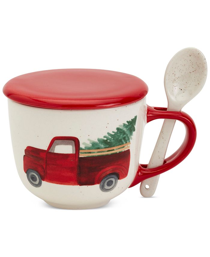 Dolly Parton Small Town Holiday Mug with Lid & Spoon - Macy's