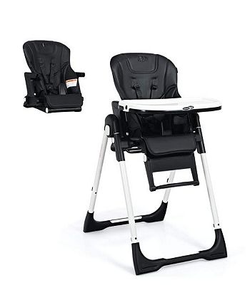 Slickblue Girls 4-in-1 High Chair Booster Seat with Adjustable Height ...