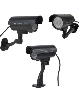 ZTECH Dummy CCTV Security Camera With a RED Flashing Light,9.5x9.5x7cm ...