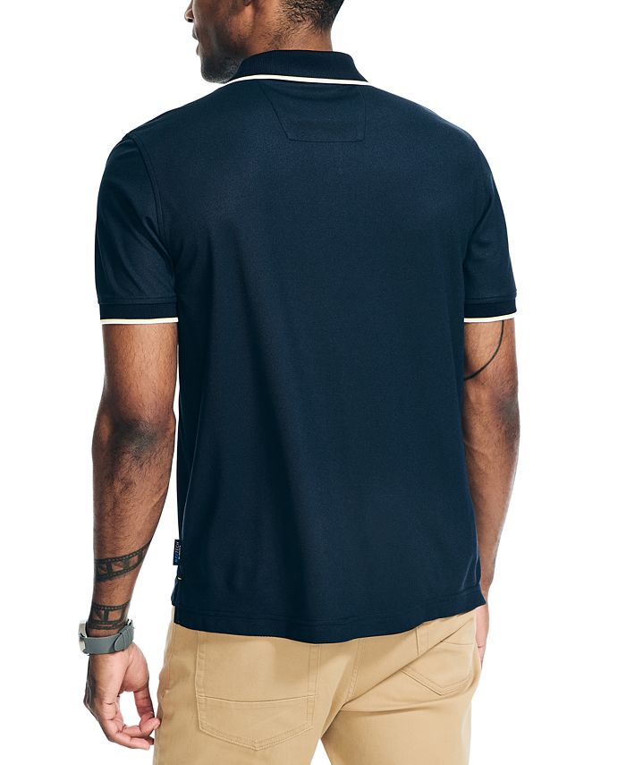Nautica Men's Navtech Classic-Fit Moisture-Wicking Performance Tipped ...