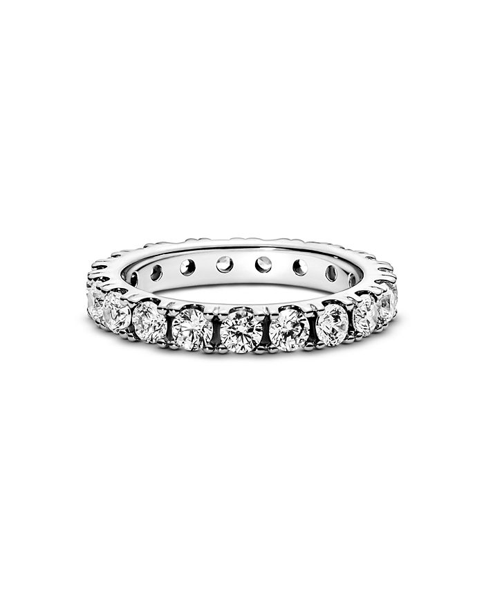 Pandora Cubic Zirconia Timeless Sparkling Row Eternity Ring - Macy's
