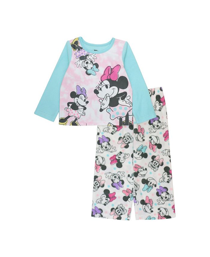 Minnie Mouse Toddler Girls Long Sleeve Pajama Set, 2 Piece - Macy's