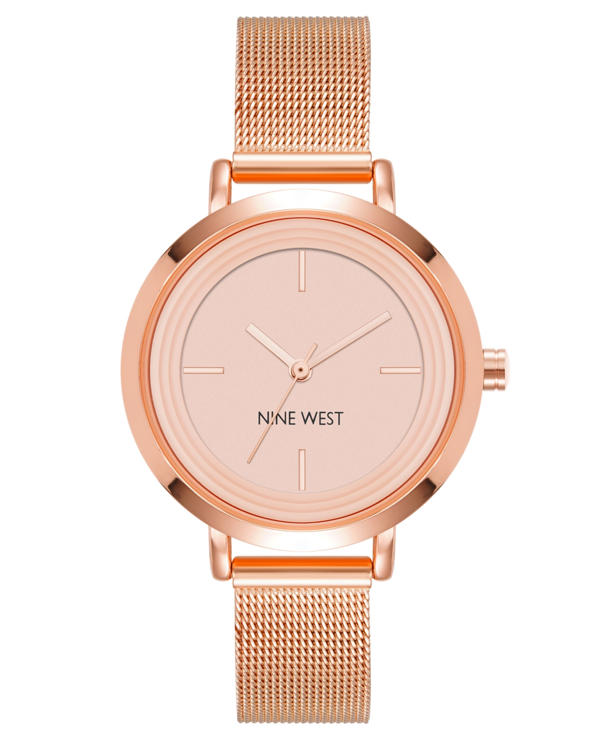 Click here for Nine West Womens Quartz Rose Gold-Tone Stainless S... prices