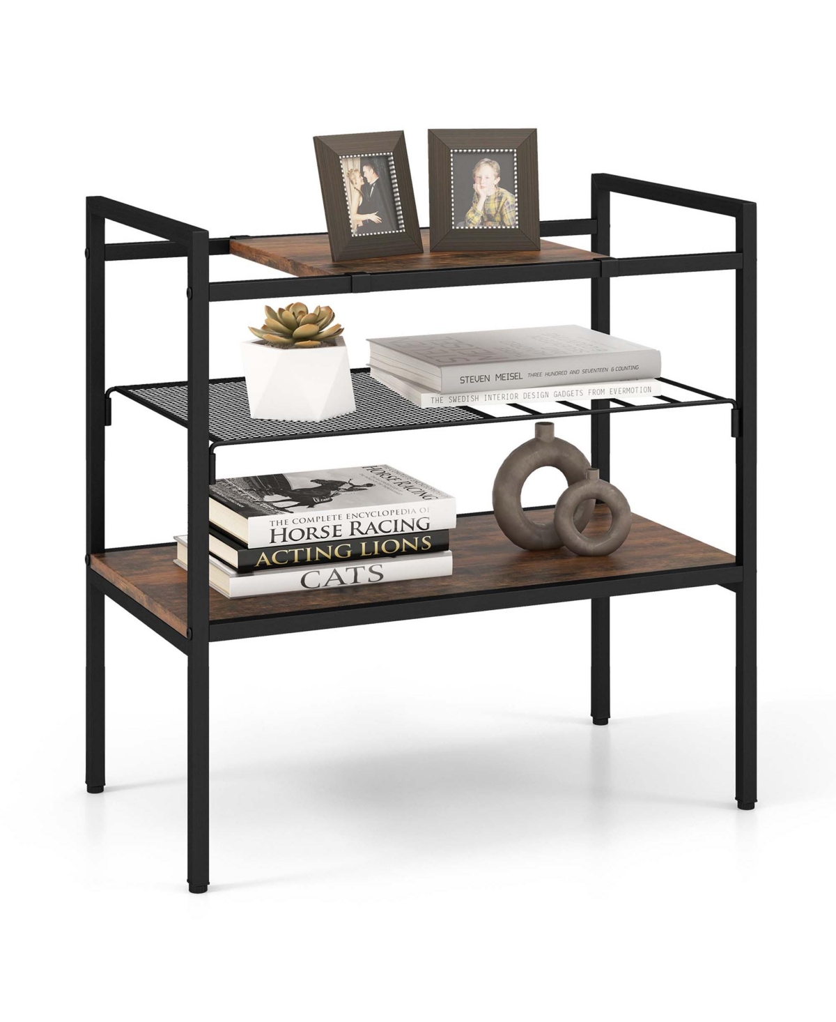 Click here for Industrial Entryway Table 3-Tier Sofa Side Table w... prices