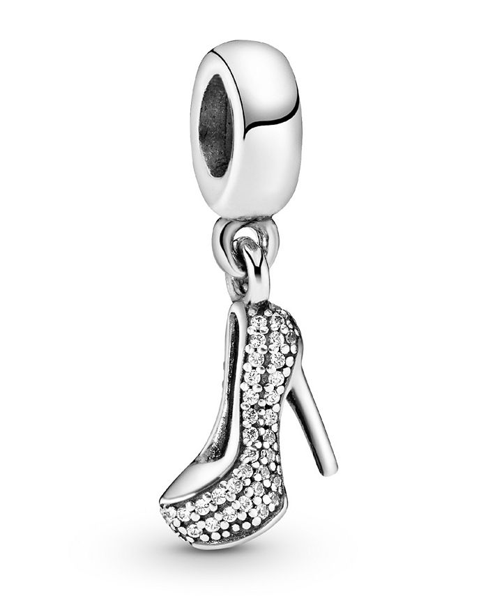 Pandora Cubic Zirconia Pave Stiletto Shoe Dangle Charm - Macy's
