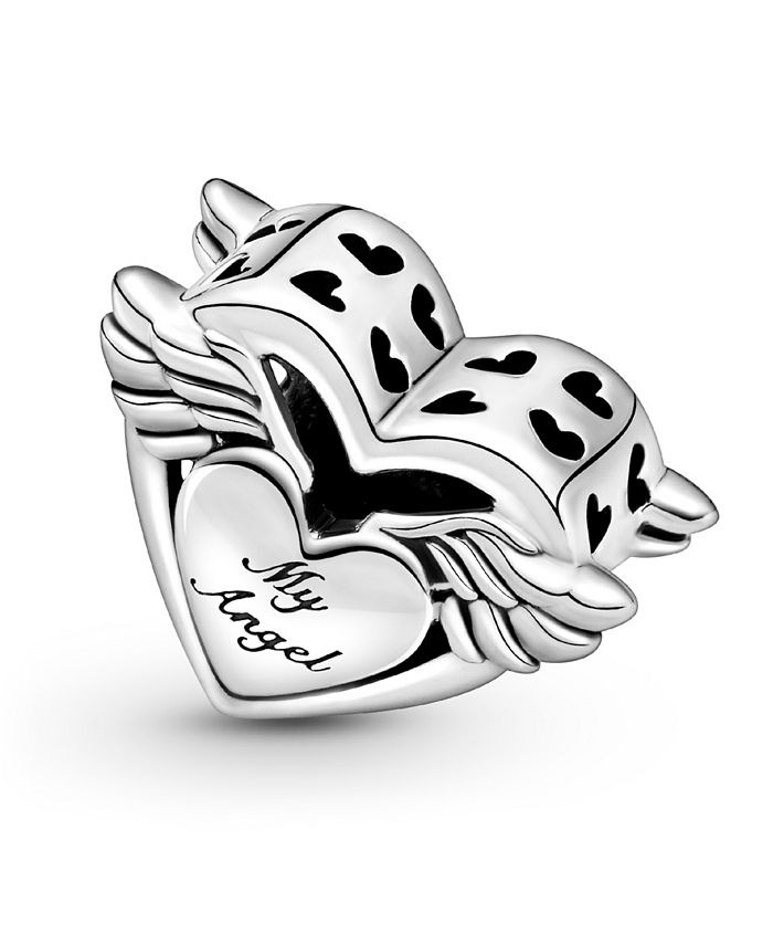 Pandora Sterling Silver Angel Wings Mom Charm - Macy's