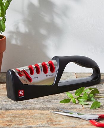 Zwilling 4-Stage Pull Through Knife Sharpener with Shear Sharpener - Macy's