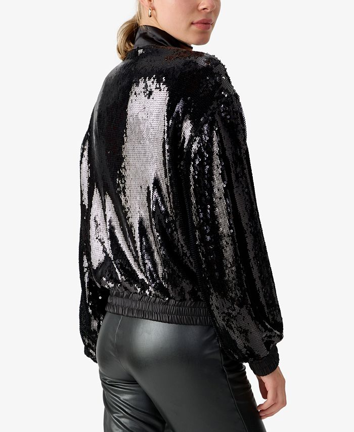Sanctuary Women's Sloan Sequin Bomber Jacket - Macy's