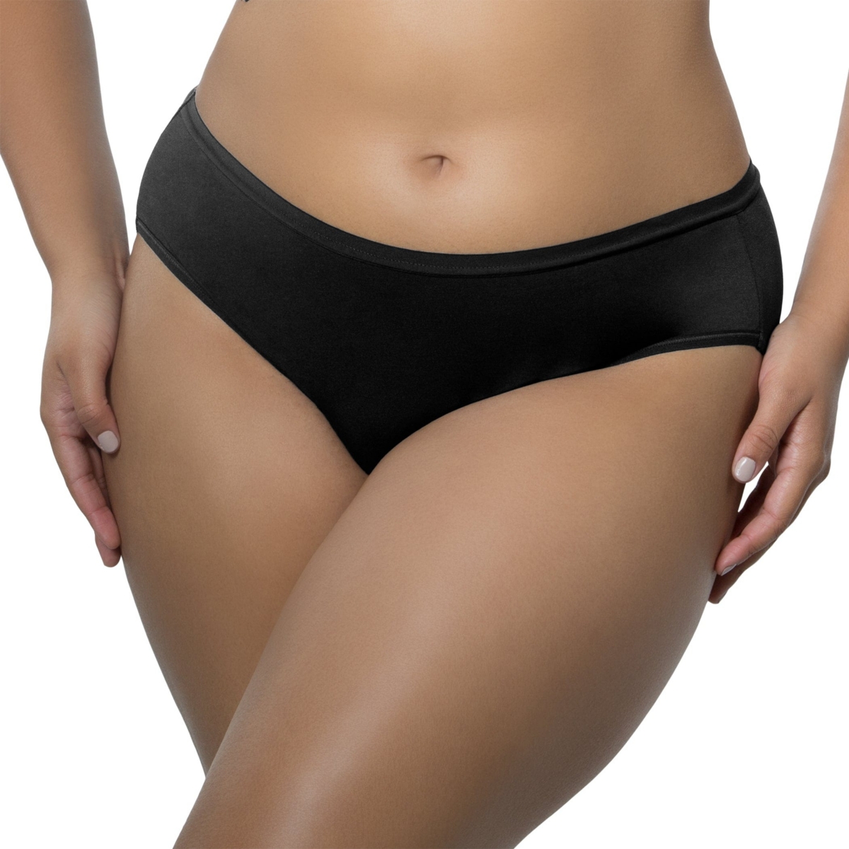 Click here for Parfait Plus Size Cozy Hipster Panty - Black prices