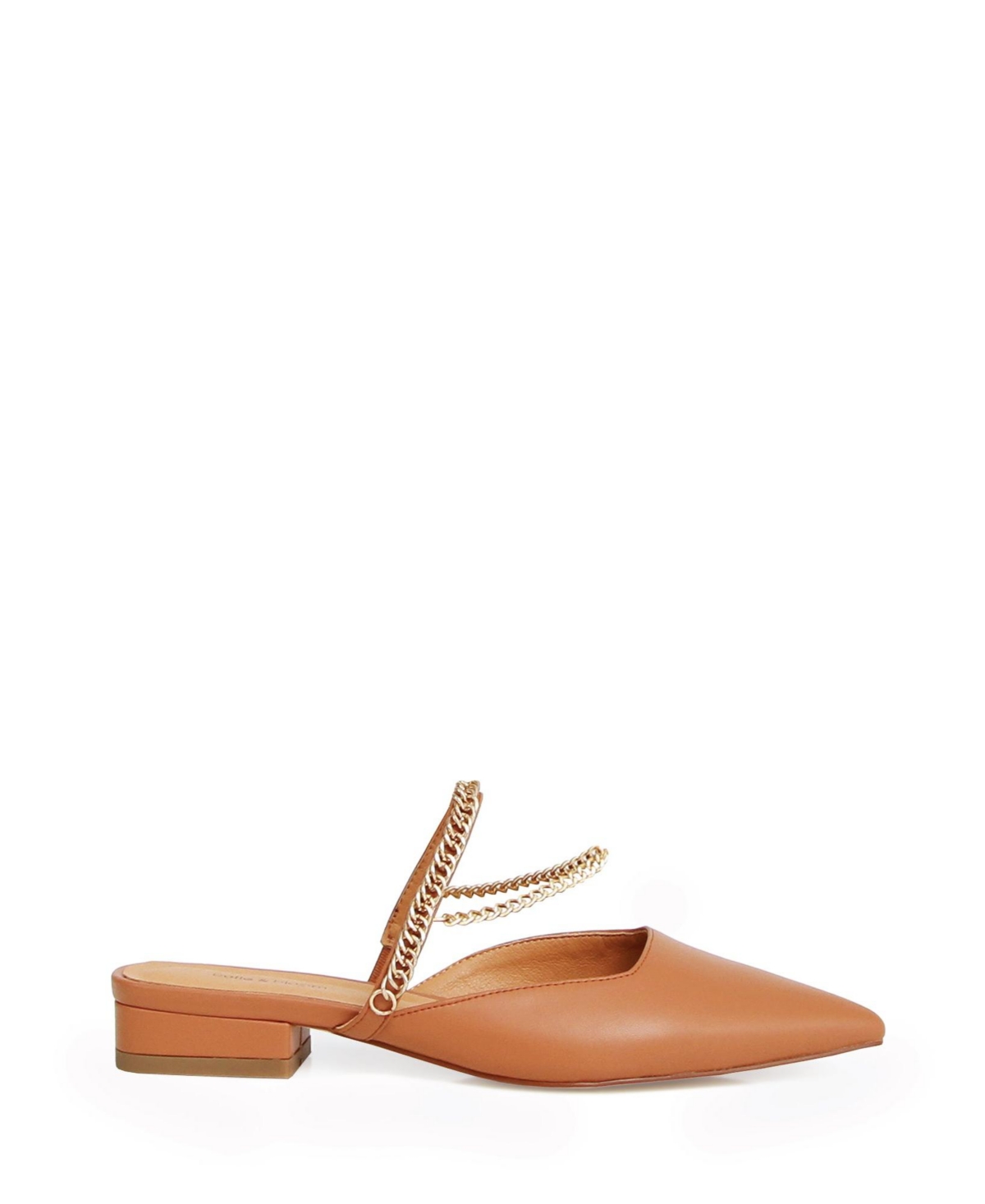 Click here for Belle & Bloom On The Go Leather Flat - Camel prices