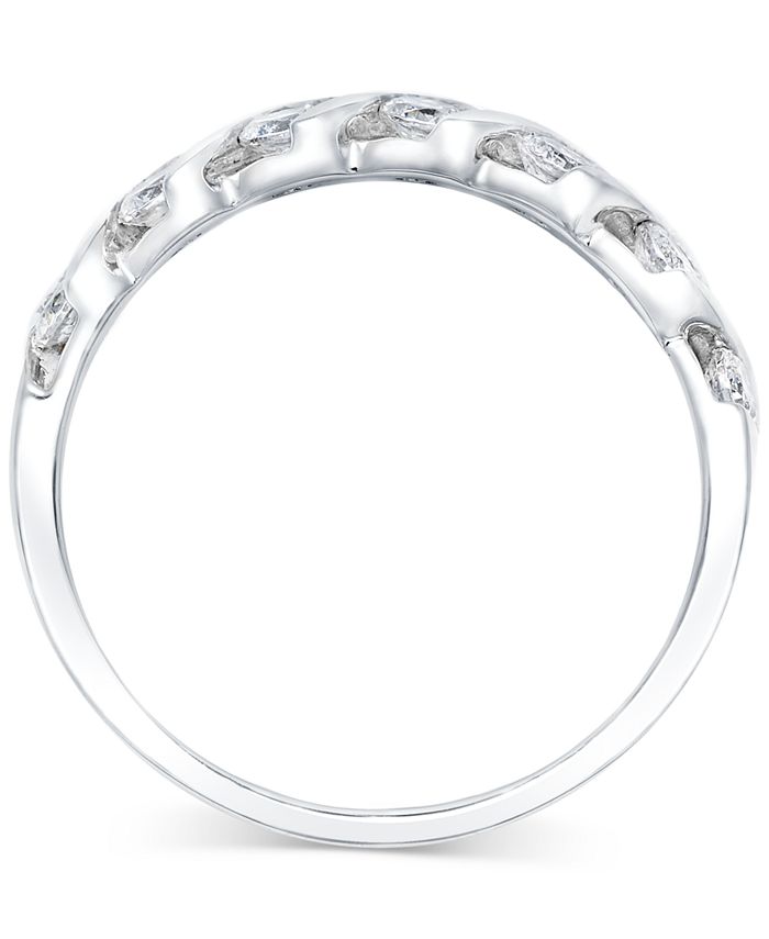 Macy's Diamond Diagonal Channel-Set Anniversary Ring (1-1/3 ct. t.w ...