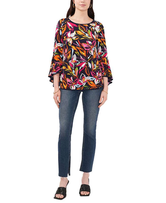 Sam & Jess Women's Bell-Sleeve Top - Macy's