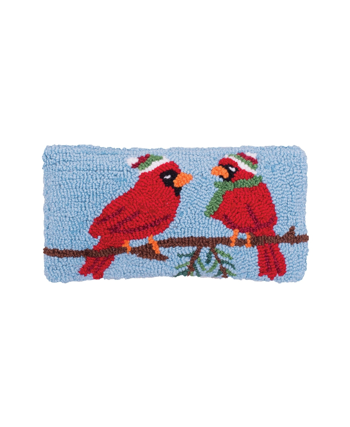Click here for 6 x 12 Winter Cardinal Hooked Petite Christmas Hol... prices