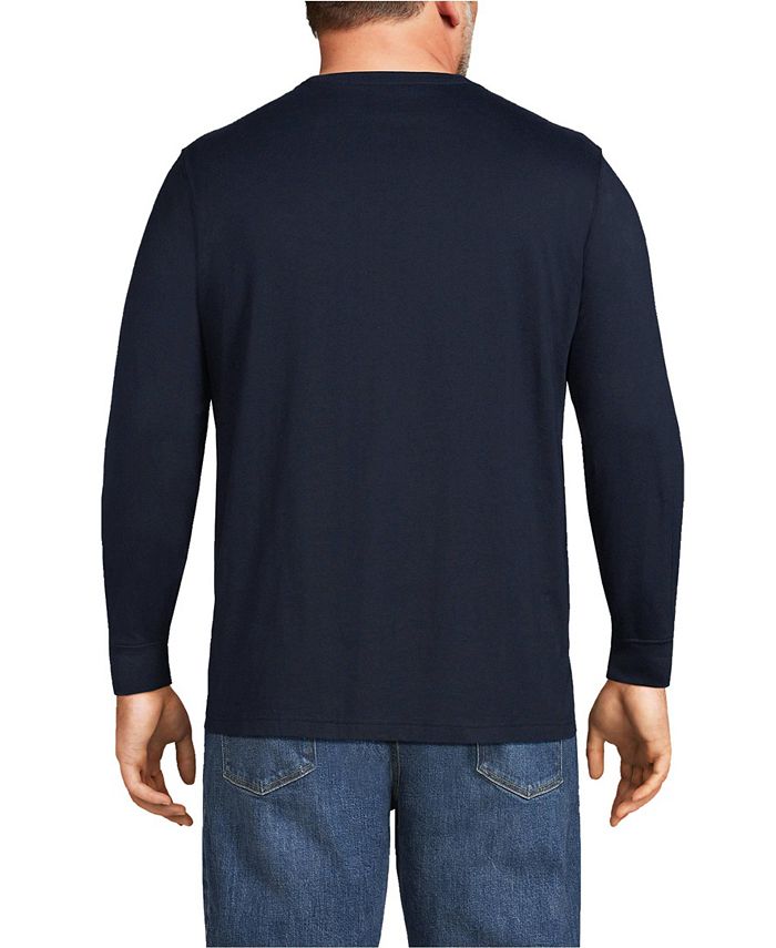 Lands' End Big & Tall Super-T Long Sleeve T-Shirt - Macy's