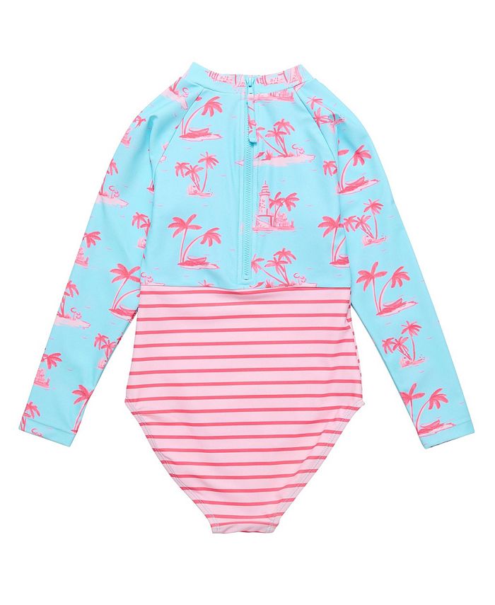 Snapper Rock Toddler, Child Girls Lighthouse Island Sustainable LS Surf ...
