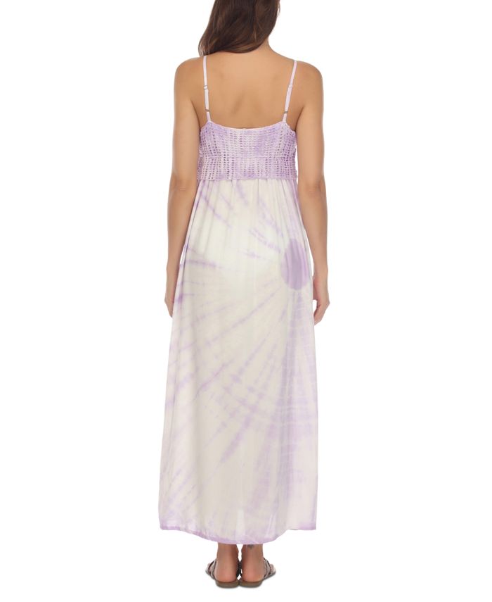 Raviya Women's Tie-Dyed Maxi Dress Cover-Up - Macy's