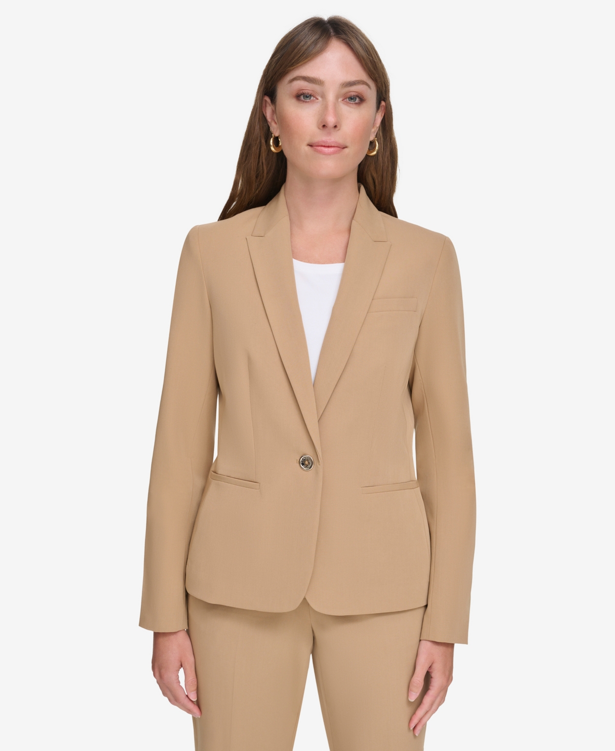 Click here for Tommy Hilfiger Womens One-Button Blazer - Tigers E... prices