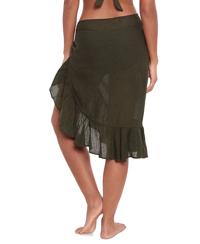 Lauren Ralph Lauren Women's Ruffle-Hem Pareo Cover-Up - Macy's