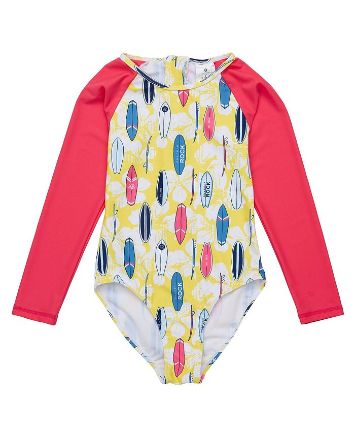 Snapper Rock Toddler, Child Girl Rock The Board LS Surf Suit - Macy's