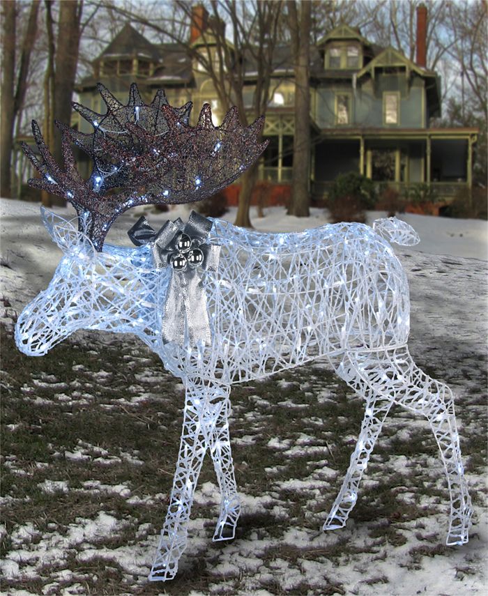 National Tree Company 50" Pre-lit Moose Decoration - Macy's