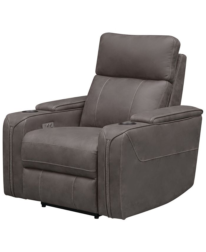Abbyson Living Avenger 40" Fabric Power Recliner - Macy's