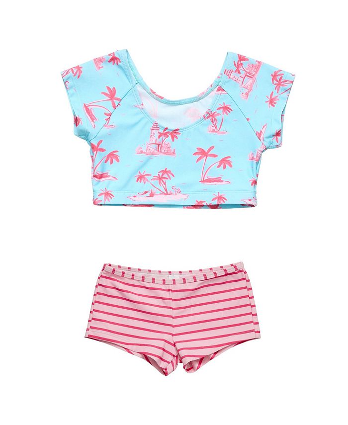 Snapper Rock Toddler, Child Girl Lighthouse Island Sustainable Crop SS ...