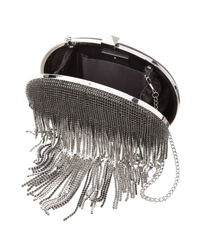 Nina Crystal Chain Draped Minaudiere - Macy's