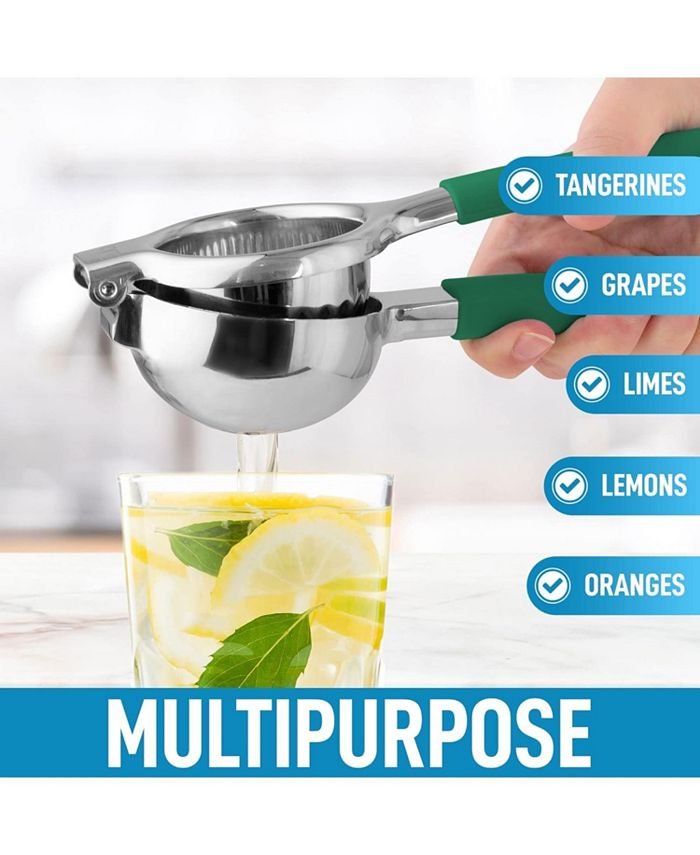 Zulay Kitchen Lemon Squeezer Stainless Steel with Premium Heavy Duty ...