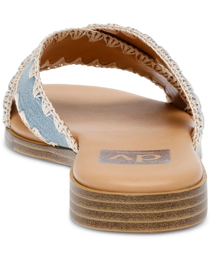 DV Dolce Vita Women's Miguel Crisscross Flat Slide Sandals - Macy's