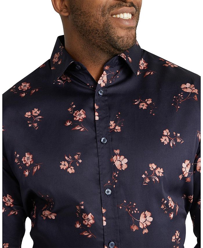 Johnny Bigg Men's Clayton Floral Print Shirt - Macy's