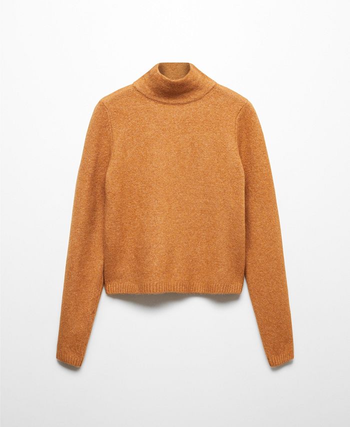 MANGO Women's Straight High Neck Sweater - Macy's