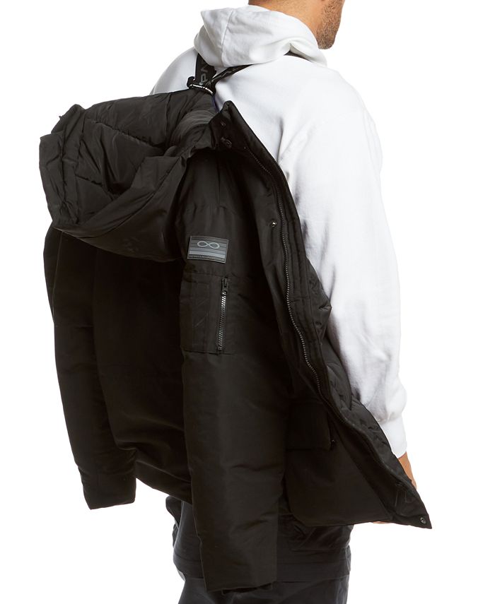 Space One Men's Nasa Inspired Parka Jacket with Printed Astronaut ...