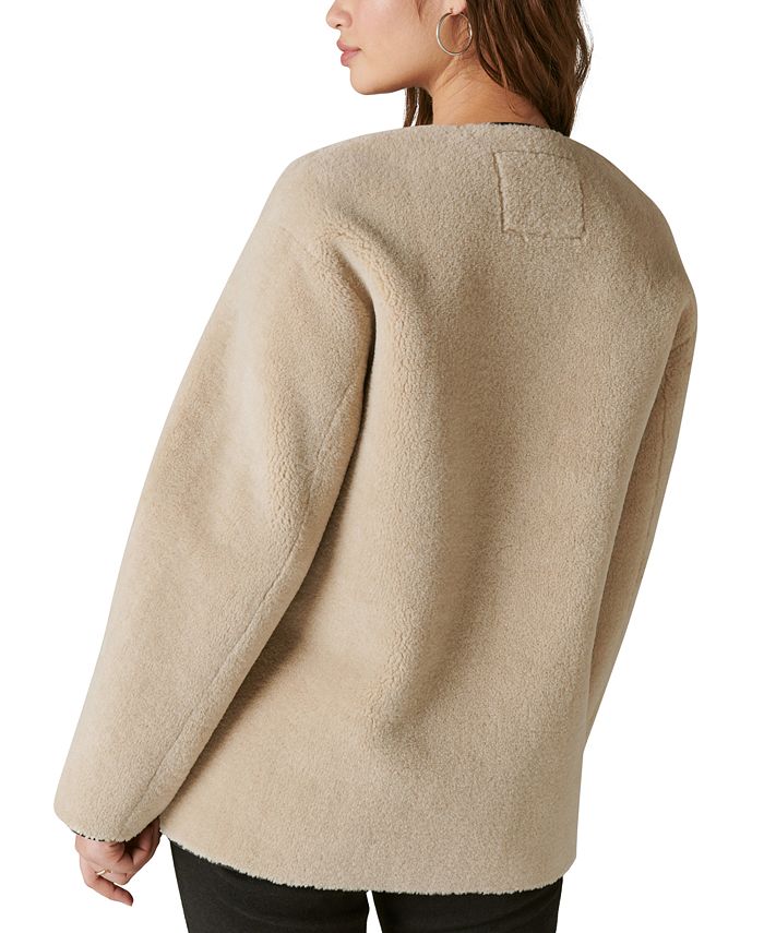 Lucky Brand Women's Faux-Shearling Toggle Jacket - Macy's