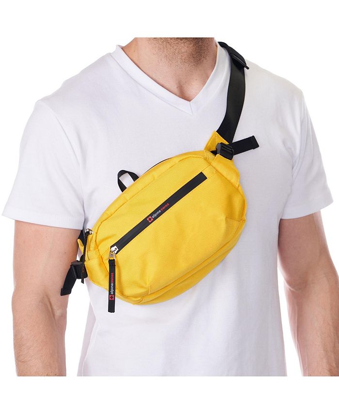 Alpine Swiss Men's Fanny Pack Adjustable Waist Bag Sling Crossbody ...