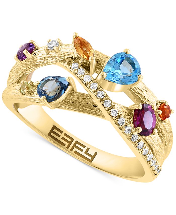 EFFY Collection EFFY® Multi-Gemstone (1-1/10 ct. t.w.) & Diamond (1/10 ...