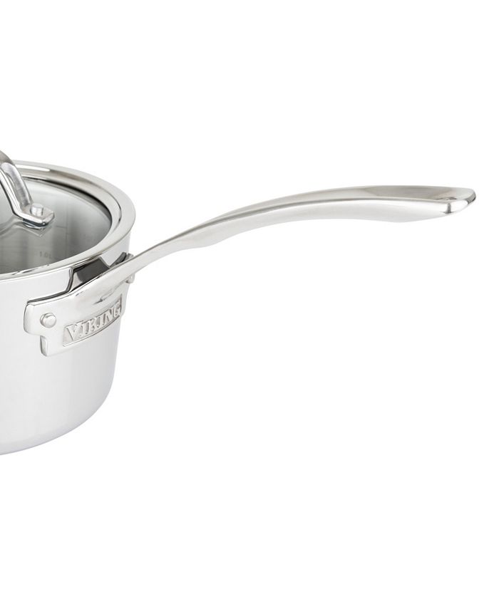 Viking Contemporary 3-Ply Stainless Steel 2.4-Quart Sauce Pan with ...