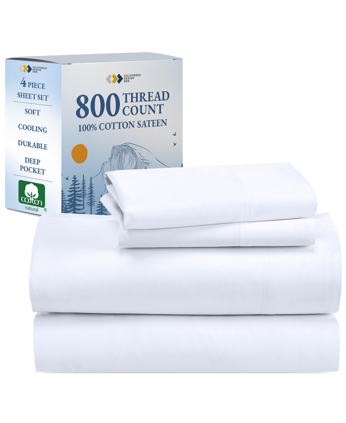 Click here for California Design Den Luxury Bed Sheets Set - 800... prices