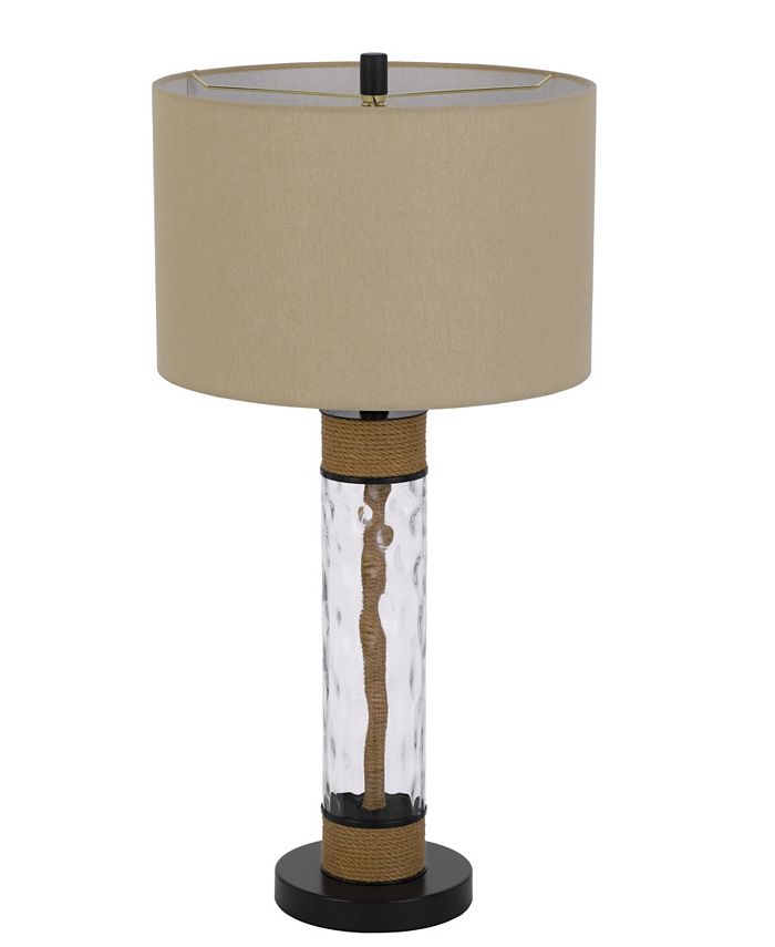 Cal Lighting Bartow 32" Height Metal and Glass Table Lamp - Macy's