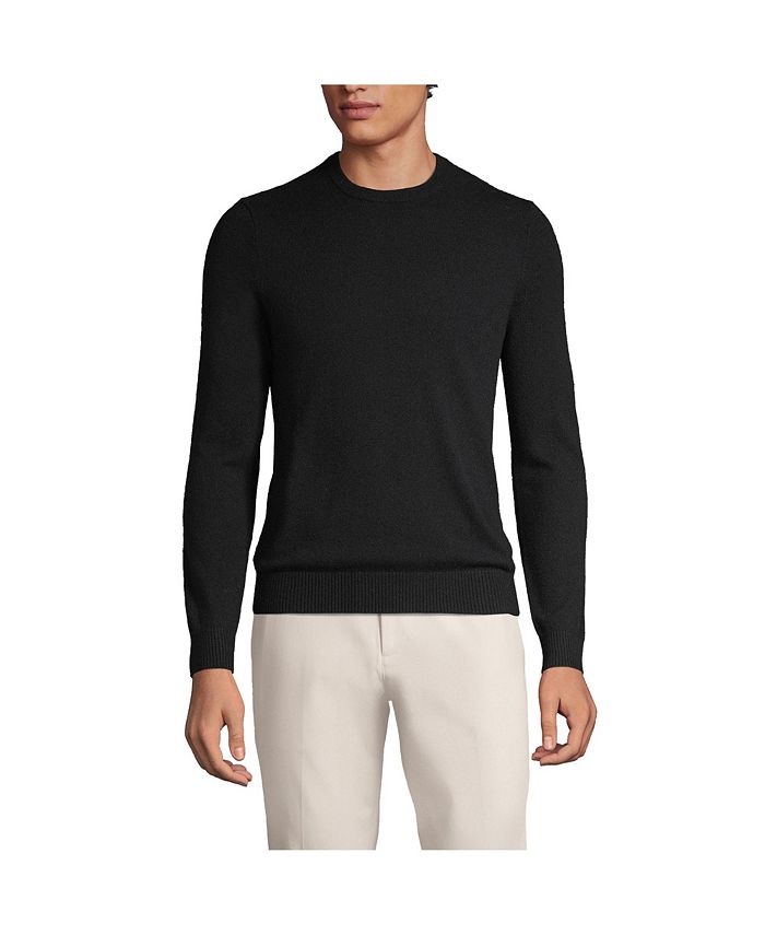 Lands' End Men's Fine Gauge Cashmere Sweater - Macy's
