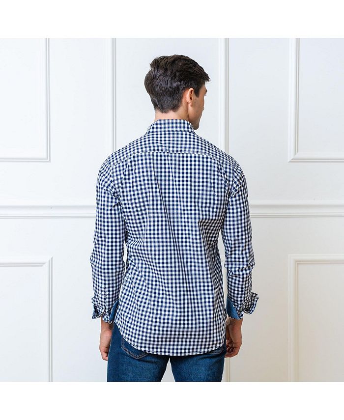 Hope & Henry Men's Organic Long Sleeve Stretch Poplin Button Down Shirt ...